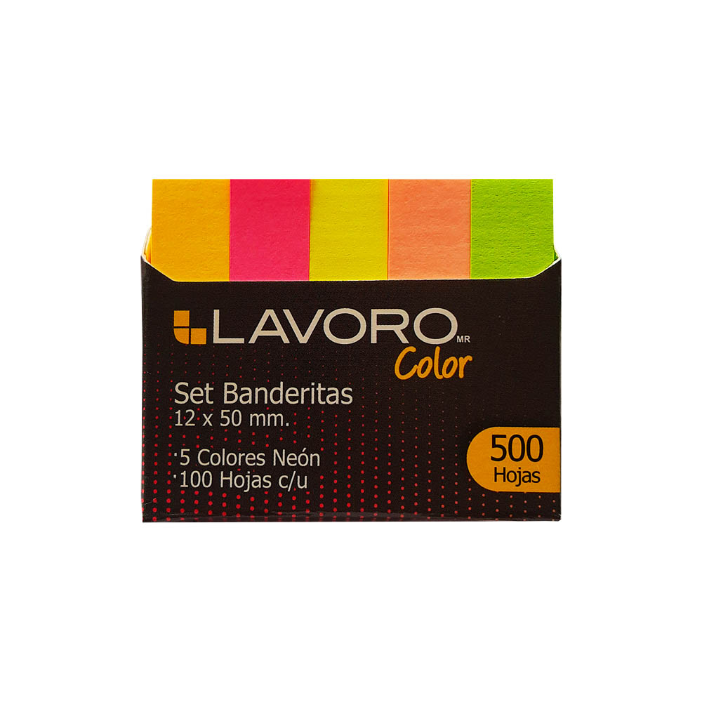BANDERITA ADHESIVA FULTONS COLORES NEON - Libreria Yanulaque
